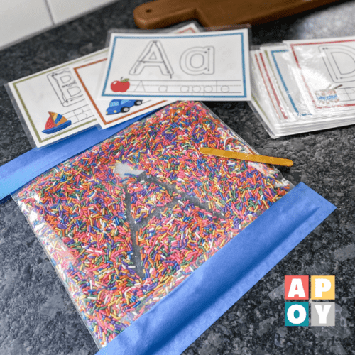 Sprinkle Writing Activity for Kids: A Sensory and Fun Way to Practice ...