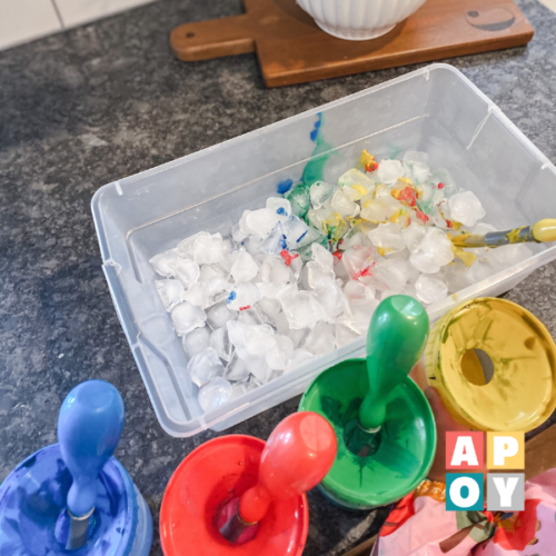 Ice Painting Sensory Exploration: Easy Activities for 12-18 Month-Olds ...