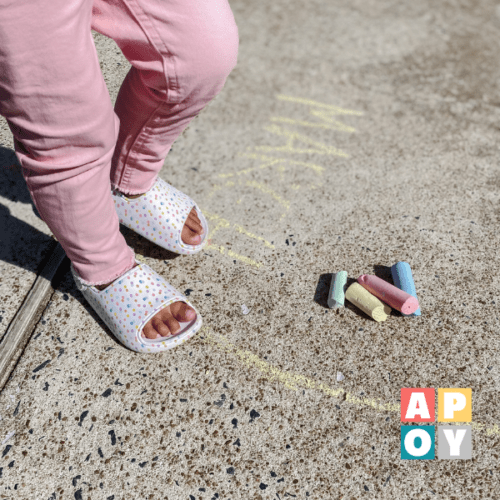 Simple Sidewalk Chalk Obstacle Course for Gross Motor Skills: Fun and ...
