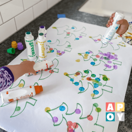 Dot Marker Christmas Trees Craft for Kids: Spark Holiday Creativity | A ...