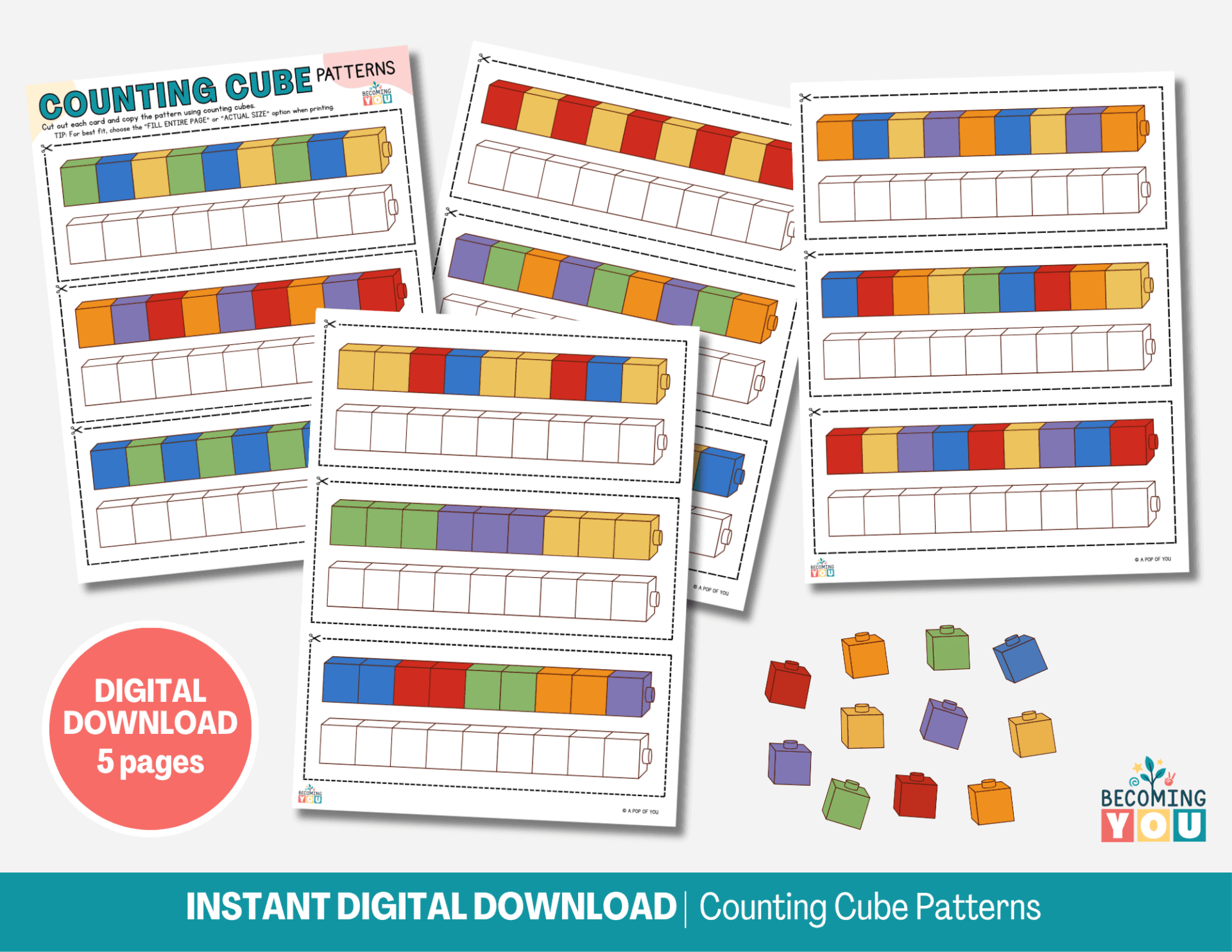 Counting Cube Patterns | A Pop of You