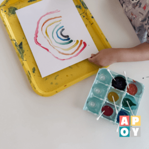 Egg Carton Paint Tray: A Mess-Friendly Painting Activity for Toddlers ...