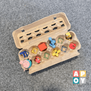 Egg Carton Color Hunt: An Engaging Color Sorting Activity for Toddlers ...