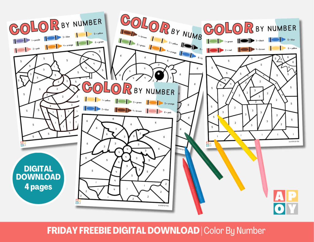 Color By Number Digital Download | A Pop of You