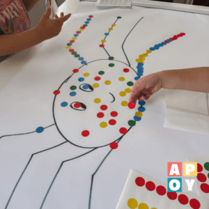 Giant Dot Sticker Spider: A Simple Halloween Fine Motor Craft for ...