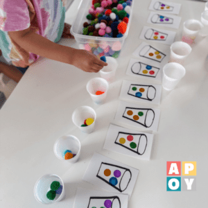 Pompom Color Match Cups: An Exciting Color Recognition Activity | A Pop ...