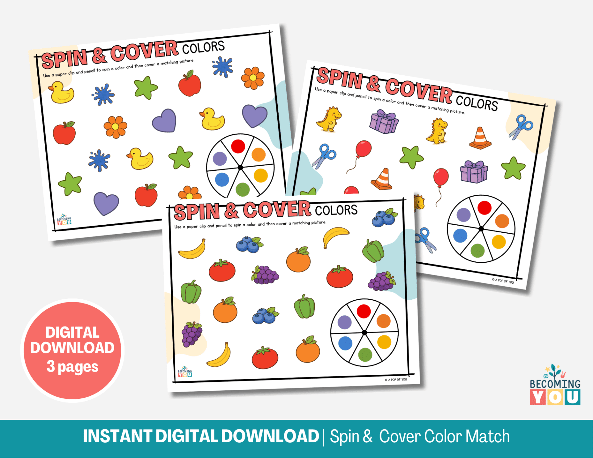 Spin & Cover Color Match | A Pop of You