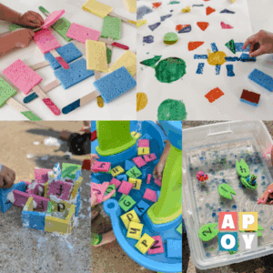 5 Clever Sponge Activities That Are Basically Preschool Gold | A Pop of You