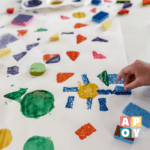 Sponge Shape Stamping: A Colorful Way to Teach Shapes and Colors at ...